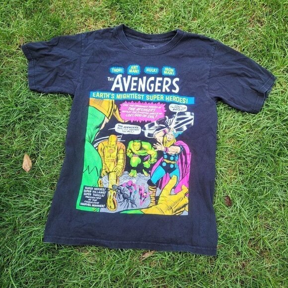 Marvel | Shirts | Vintage Style Marvel Comic Avengers Tee | Poshmark